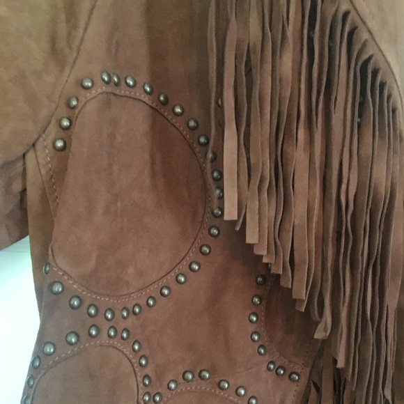 Reba | Jackets & Coats | Reba Leather Fringe Jacket | Poshmark